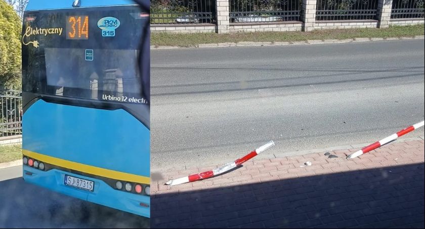 Autobus PKM staranował barierkę. Po miesiącu spółka odpowiada: to nie ...